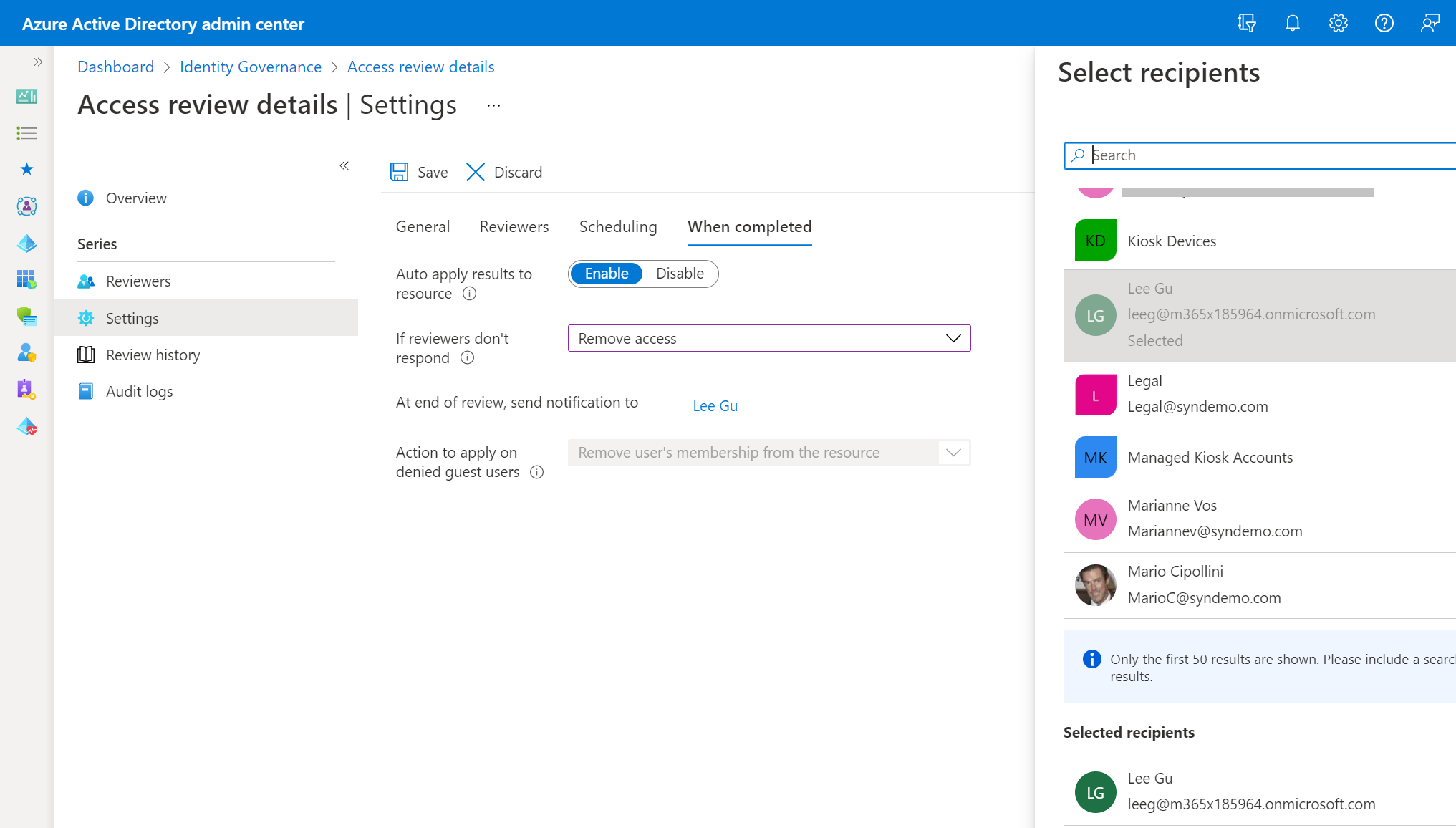 Azure AD Access Reviews