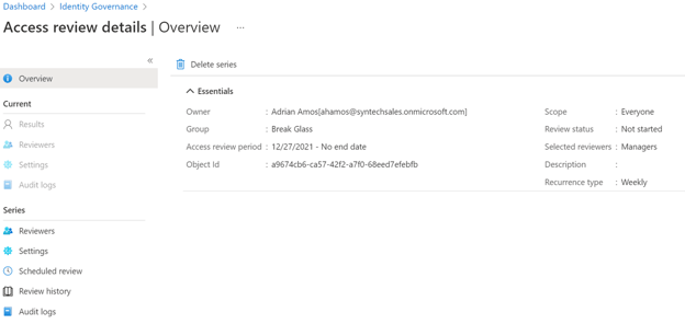 Azure AD Access Reviews