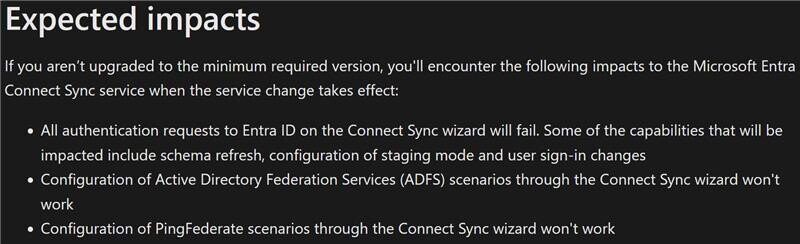 Upgrade Microsoft Entra Connect Sync by April 7